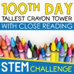 100th Day of School STEM Activities CRAYON TOWER Challenge Project ...