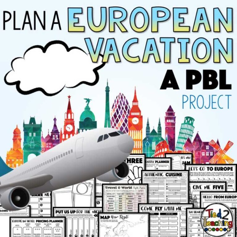 Plan a Vacation Project Based Learning PBL Design Projects Activities ...