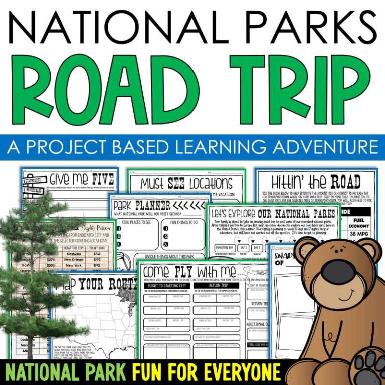 National Parks Project-Based Learning Activity for 3rd-6th Grade