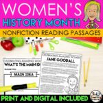 Women's History Month Nonfiction Biography Reading Comprehension ...