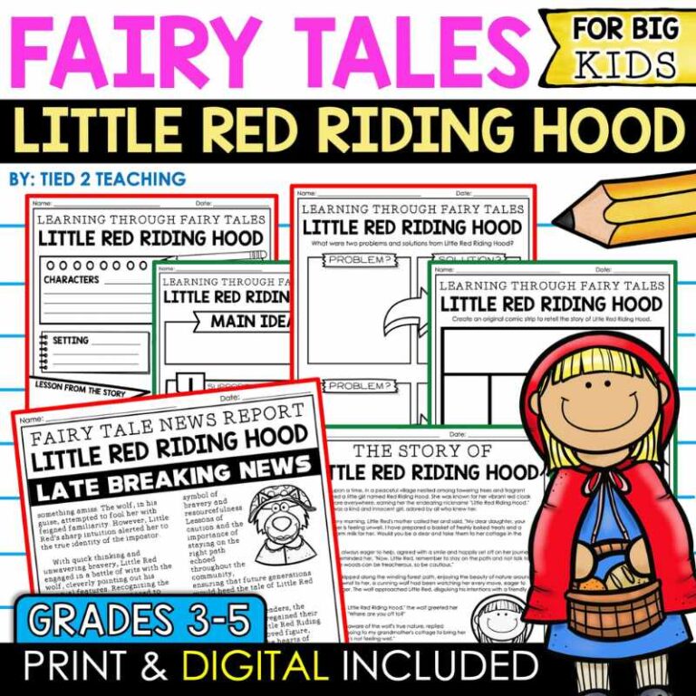 Little Red Riding Hood Elements of a Fairy Tale Reading Passages ...