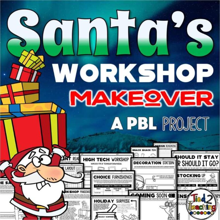 Santa's Workshop Makeover Christmas Project Based Learning PBL Activity ...