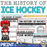 Ice Hockey Winter Sports Day Pack Reading Comprehension Passage and ...