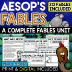 Aesop's Fables Reading Passages Compare and Contrast Fables Anchor ...