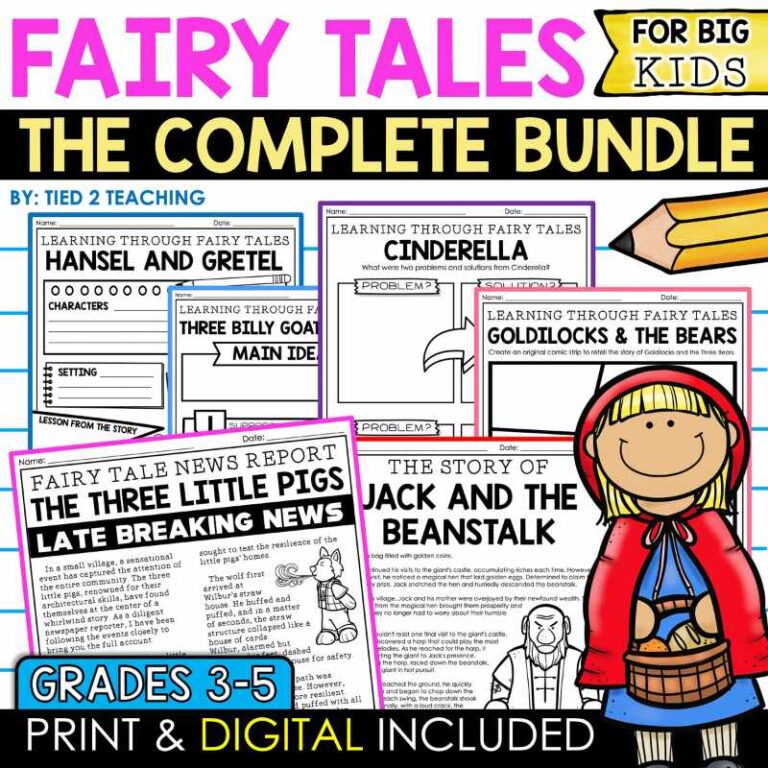 Fairy Tales Genre Reading Passages Writing Activities Graphic ...
