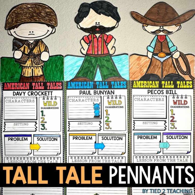 Tall Tales Pennants Tall Tales Reading Genre Writing Graphic Organizers ...