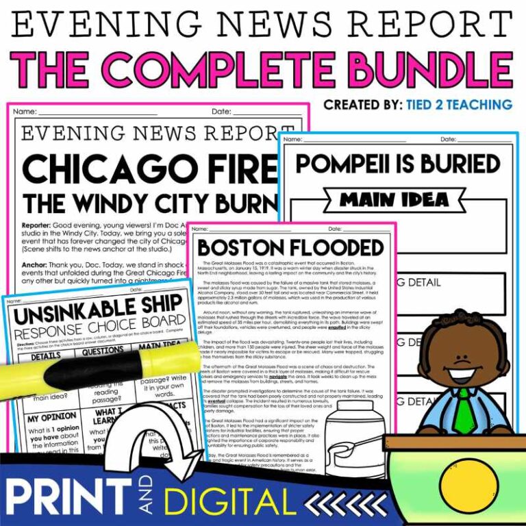 Historical Events Reading Comprehension Passages & Activities GROWING ...