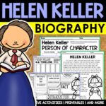 Helen Keller Activities Biography Pack Lesson Reading Passages Poster ...