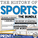 Sports Day Reading Passages BUNDLE Reading Comprehension Passages and ...