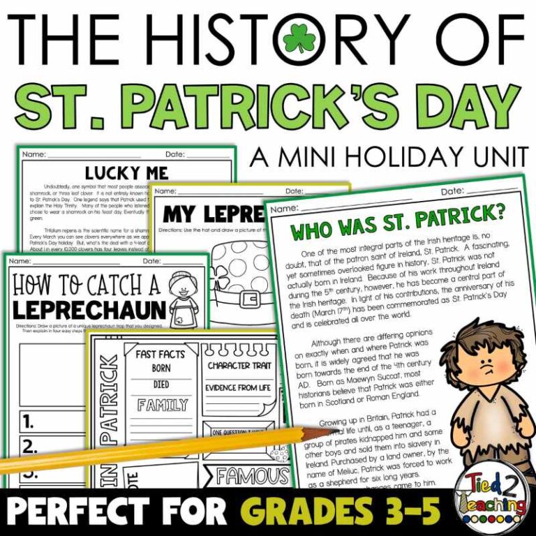 St. Patricks Day Activities Reading Passages Graphic Organizers ...