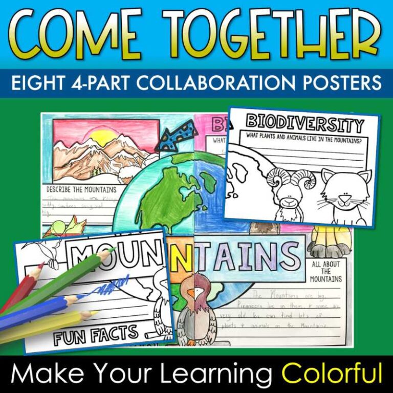 Ecosystems and Biomes Collaborative Posters Collaboration Coloring ...