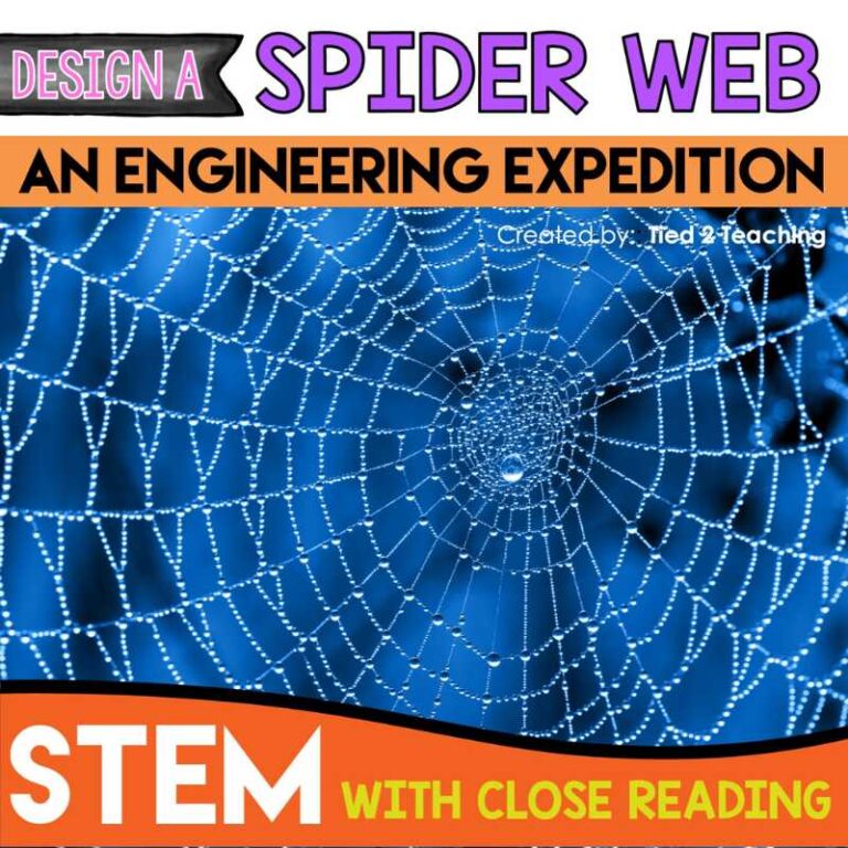 Halloween STEM Activities Spider Web STEM Challenge with Close Reading ...
