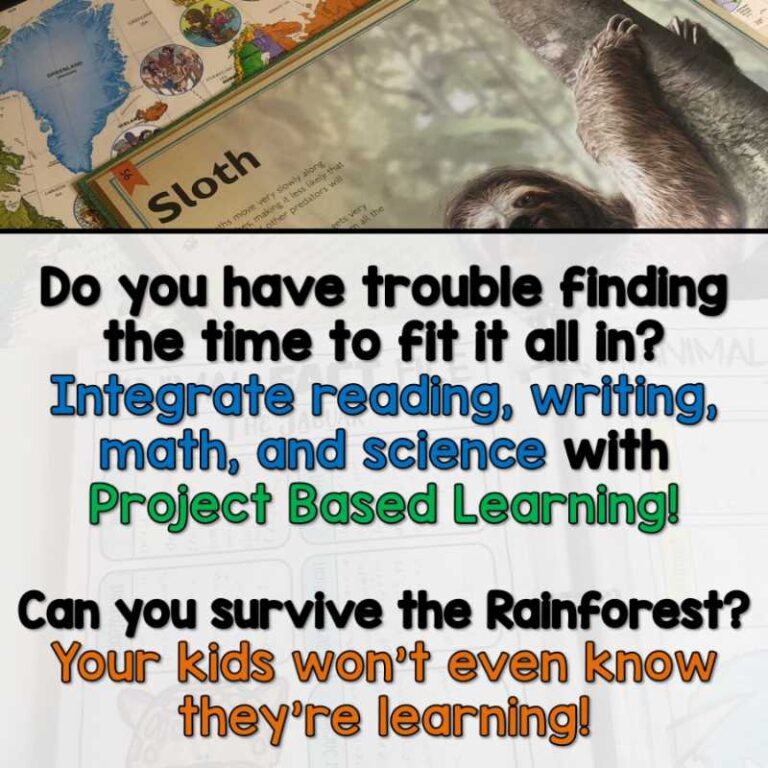 Rainforest Project Based Learning PBL Habitats ELA Math Writing ...