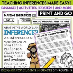 Making Inferences Using Text Evidence Context Clues Inferencing - Tied ...