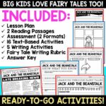 Jack and the Beanstalk Elements of a Fairy Tale Reading Passages ...
