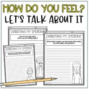 Social Emotional Learning SEL Managing Emotions Writing Prompts - Tied ...