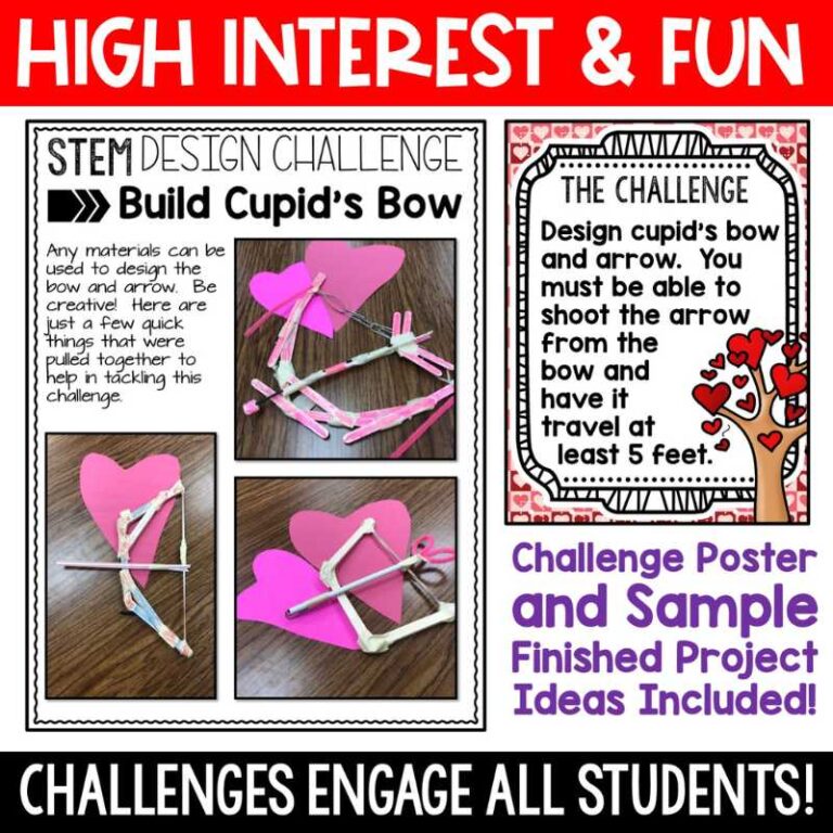 February STEM Activities Challenges Valentines Day Party STEM and Close ...