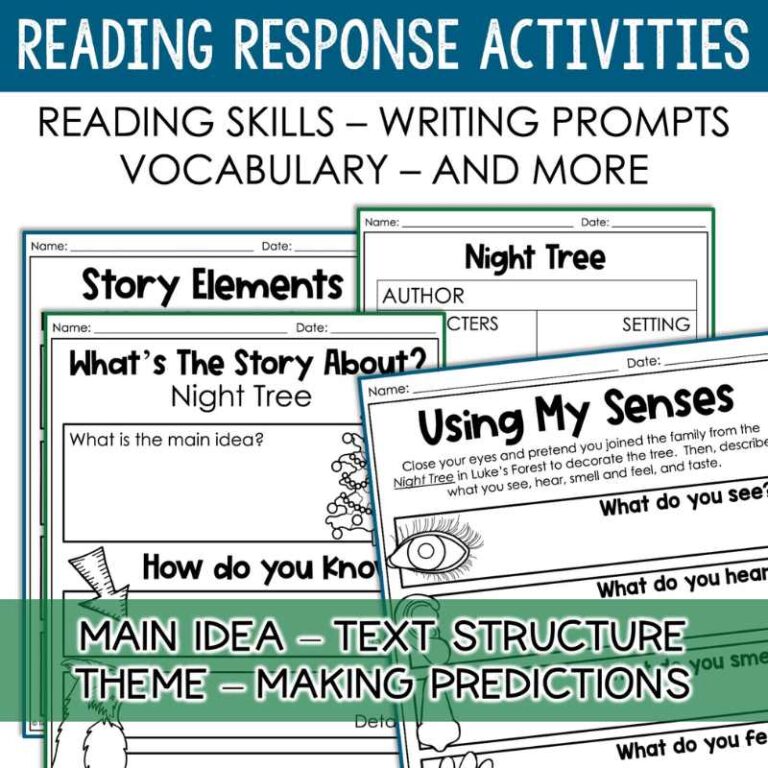 Night Tree Book Companion with Book Review Pennant - Tied 2 Teaching