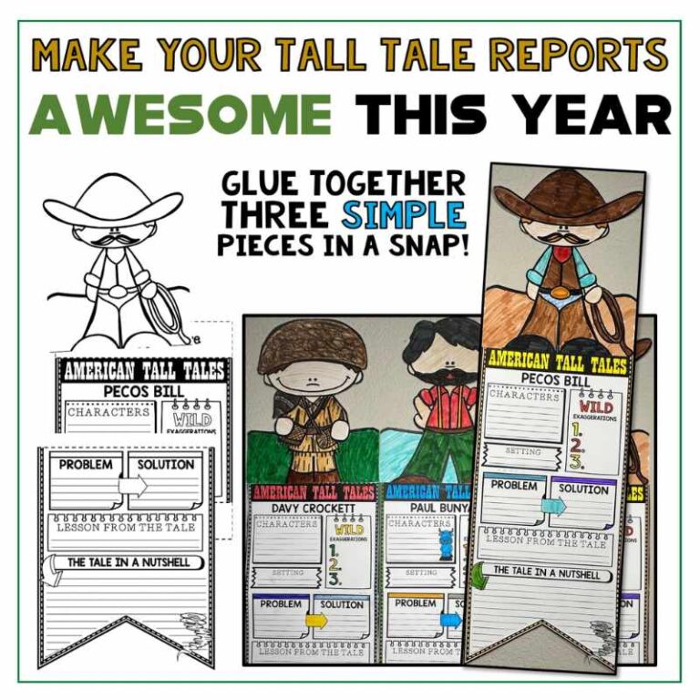Tall Tales Pennants Tall Tales Reading Genre Writing Graphic Organizers ...