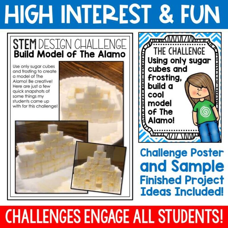 The Alamo STEM Challenge STEM Across America with Close Reading - Tied ...