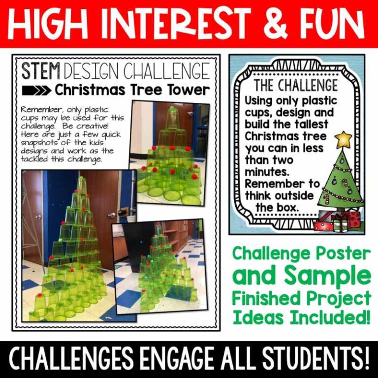 December STEM with Christmas STEM Activities and Challenges and Close ...