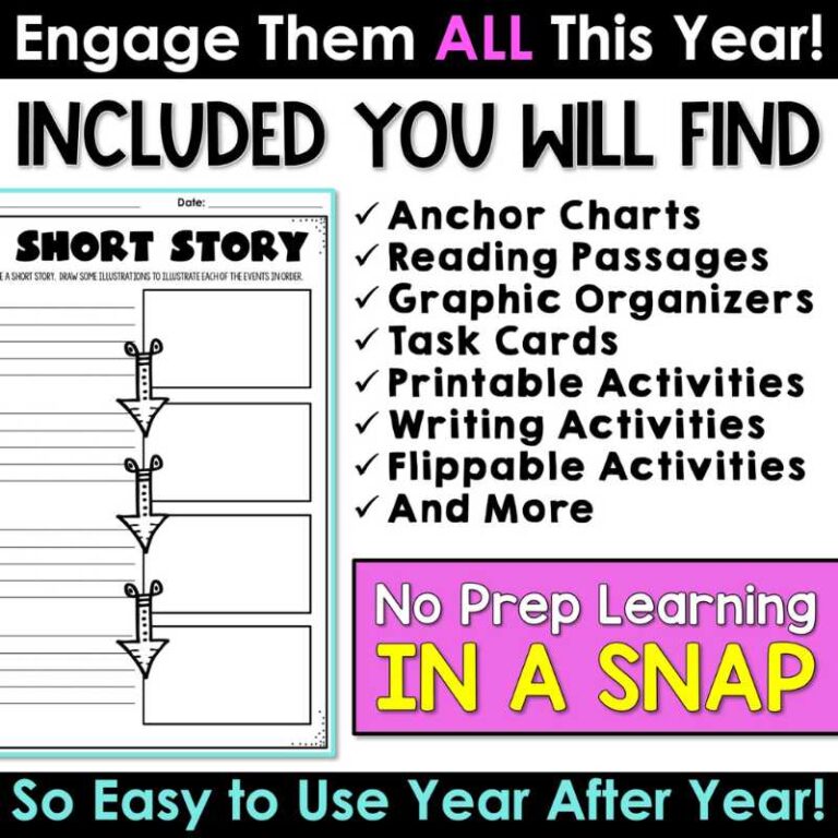 Sequence of Events Text Structure Activities Passages Worksheets Anchor ...