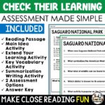 Saguaro National Park Information Reading Passage Saguaro Research ...