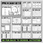 Back to School Third Grade Coloring Sheets First Day of School Get to ...