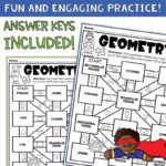 3D Shapes Math Mazes 3D Shapes Worksheets - Tied 2 Teaching