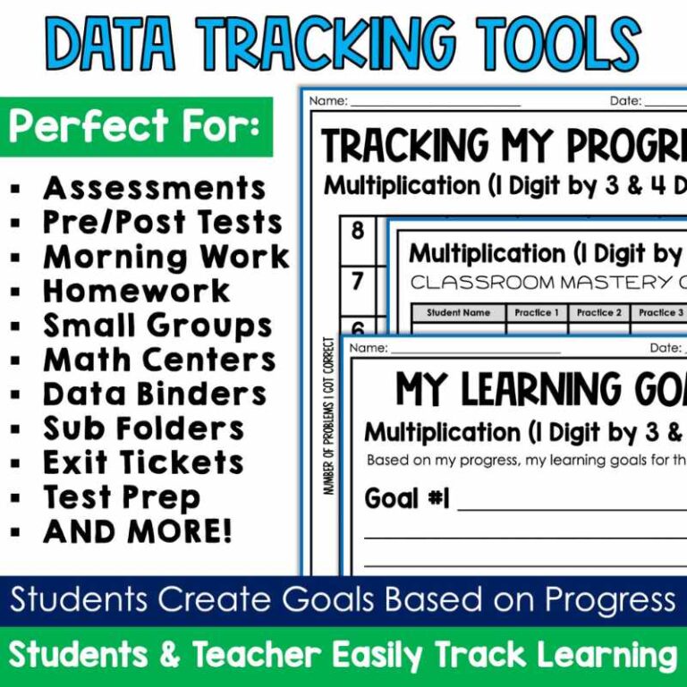Multiplication 1 Digit by 3 and 4 Digit Quick Checks - Tied 2 Teaching