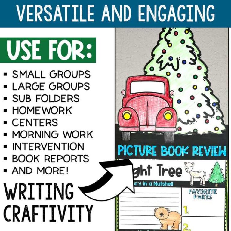 Night Tree Book Companion with Book Review Pennant - Tied 2 Teaching