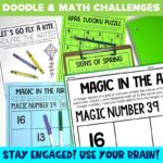 April Spring Early Finishers Work Puzzles Challenges and Word Search ...