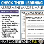 Ocean Animal Reading Passages Marine Animals Science Research Report ...