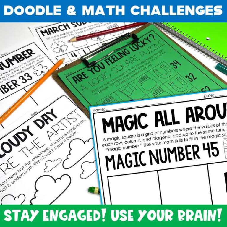 May Spring Early Finishers Puzzles Challenges and Word Search Packet ...