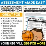 Sports Day Reading Passages BUNDLE Reading Comprehension Passages and ...