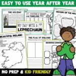 St. Patricks Day Activities Reading Passages Graphic Organizers ...