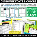 Cactus Meet the Teacher EDITABLE Forms Back to School Letter Templates ...