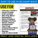 Juneteenth Nonfiction Reading Comprehension Passage and Questions June ...