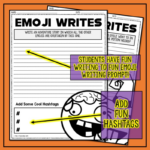 Halloween Writing Activity Emoji Writes - Tied 2 Teaching