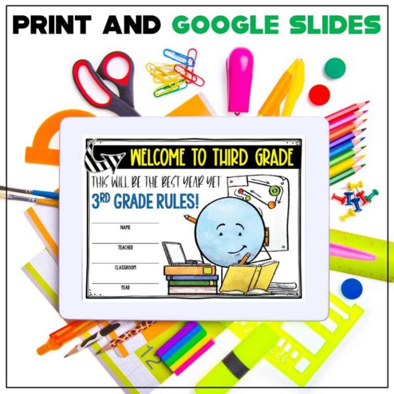 Back to School Third Grade Coloring Sheets First Day of School Get to ...