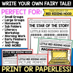 Little Red Riding Hood Elements of a Fairy Tale Reading Passages ...