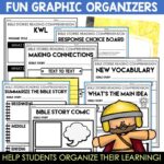 Bible Stories Reading Passages and Questions Graphic Organizers ...