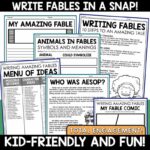 Aesop's Fables Reading Passages Compare and Contrast Fables Anchor ...