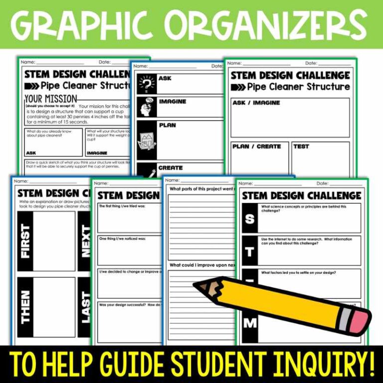 Pipe Cleaner STEM Design Challenge with Close Reading