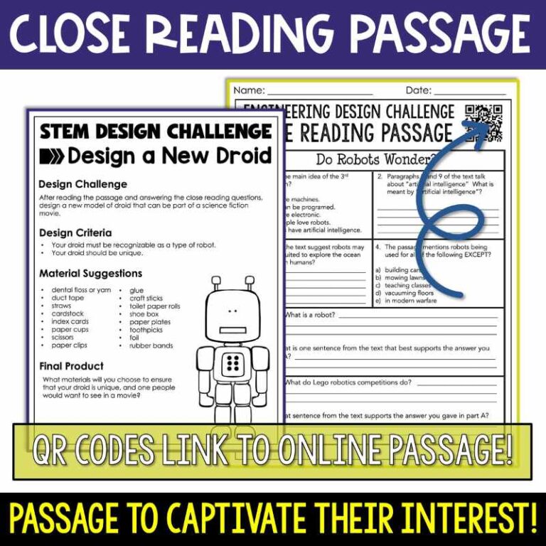 May the Fourth be With You STEM Activities Design a New Droid STEM ...