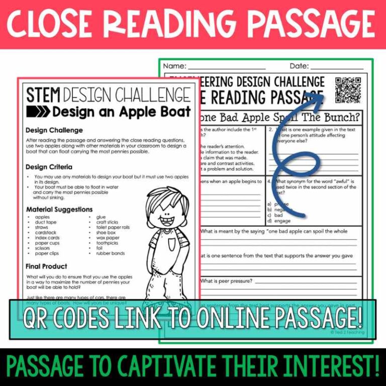 Apples STEM Activities Design an Apple Boat STEM Challenge and Close ...