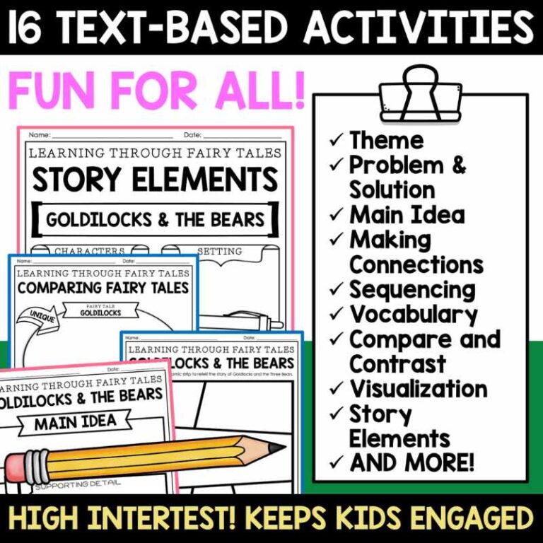 Goldilocks and the Three Bears Elements of a Fairy Tale Reading ...