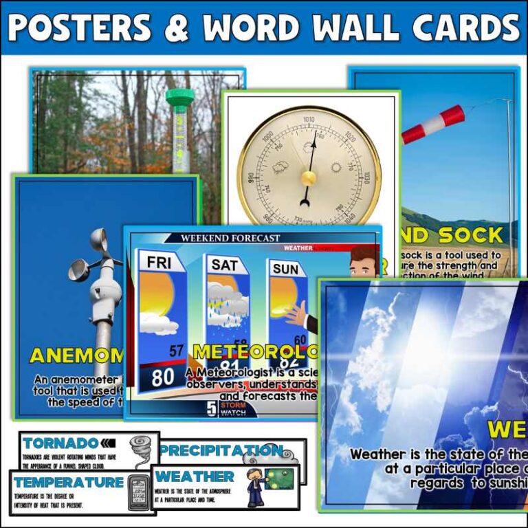 Types of Weather and Climate Activities Weather Tools Instruments ...