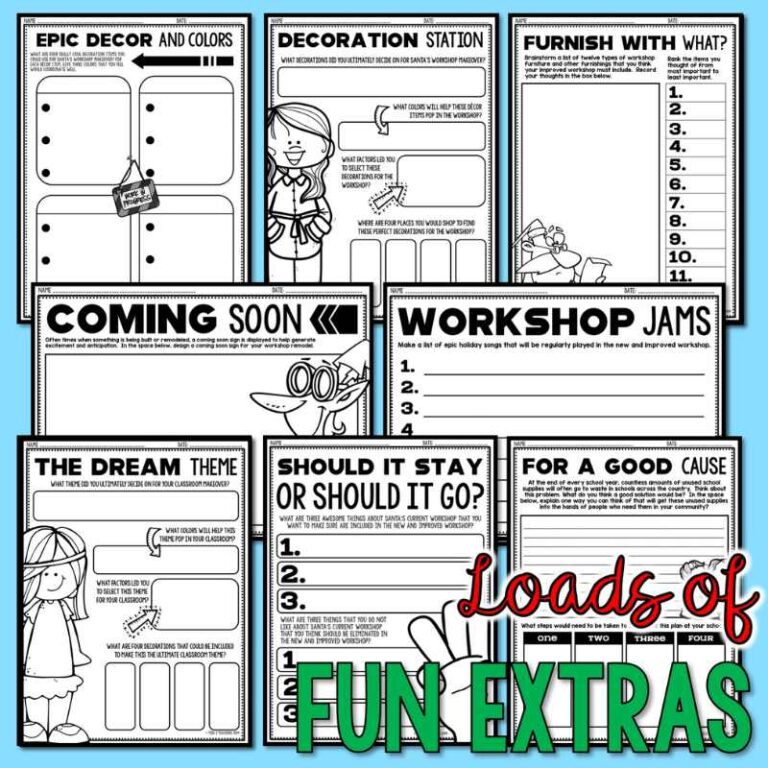 Santa's Workshop Makeover Christmas Project Based Learning PBL Activity ...