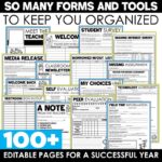 Cactus Meet the Teacher EDITABLE Forms Back to School Letter Templates ...